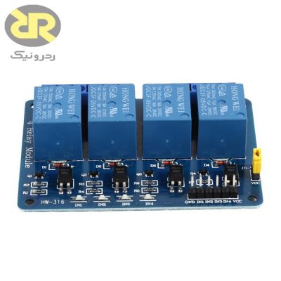 ماژول رله 4 کاناله HW-316 - فروشگاه قطعات الکترونیک ردرونیک